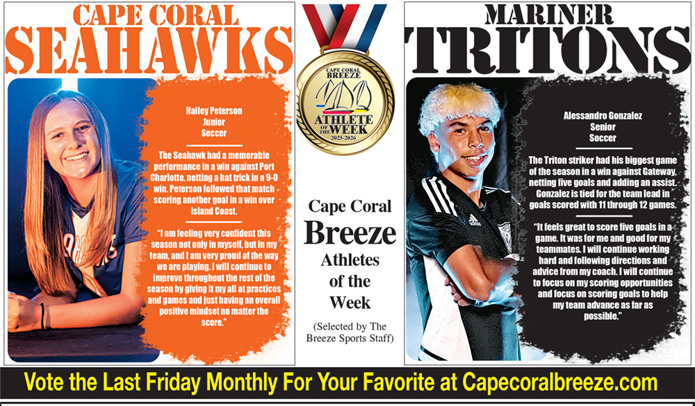 Athletes of the Week | Dec. 5 | Cape Coral Seahawk soccer player Hailey ...
